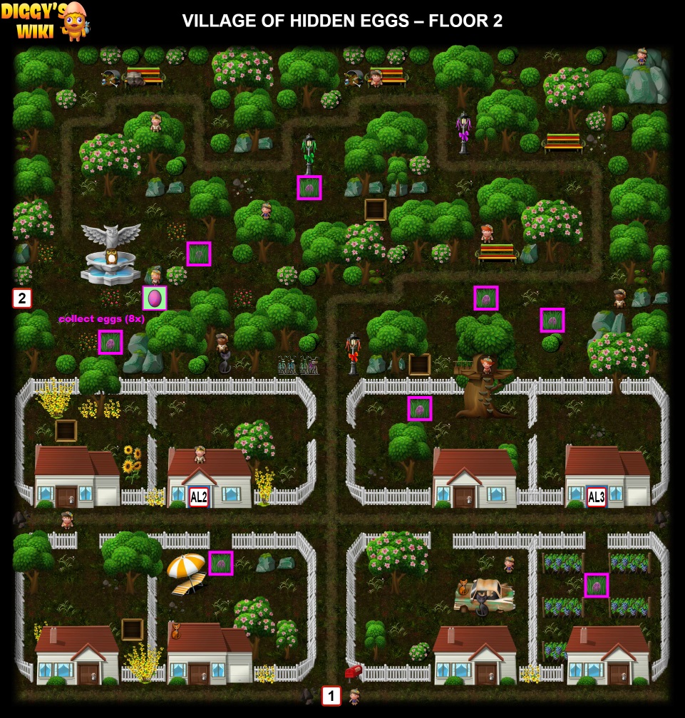 Village Of Hidden Eggs - Easter 2018 Remastered - Diggy's Adventure ...