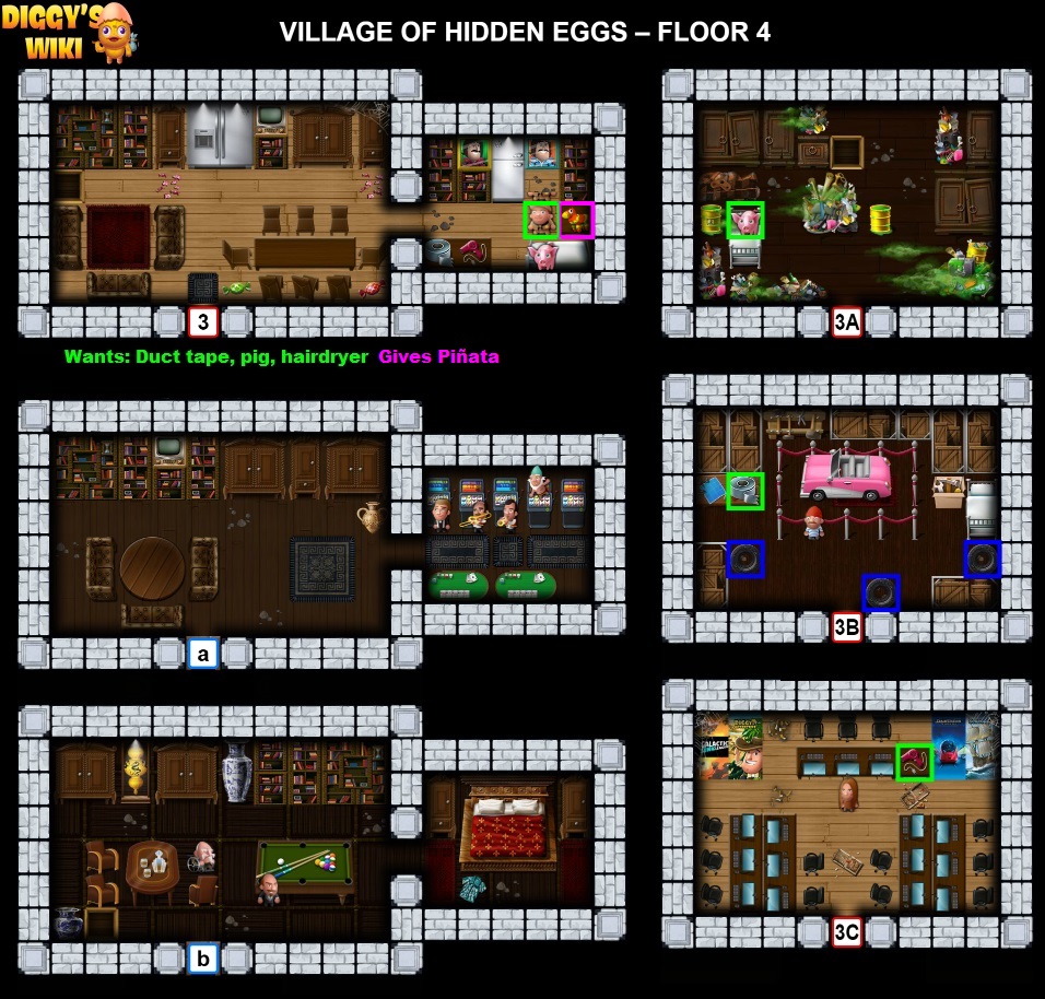 Village Of Hidden Eggs - Easter 2018 Remastered - Diggy's Adventure ...