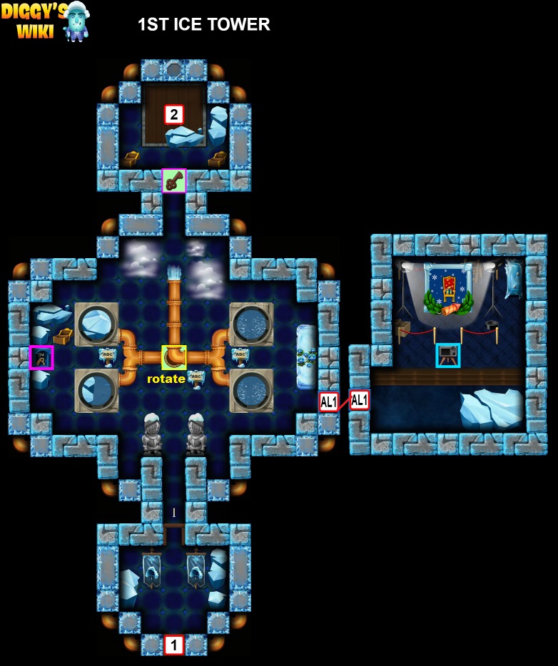 1st Ice Tower - Ice Marquess Remastered - Diggy's Adventure | Diggy's Guide