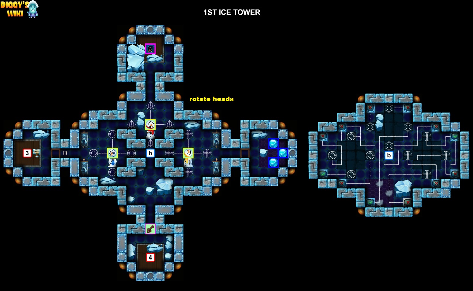 1st Ice Tower - Ice Marquess Remastered - Diggy's Adventure | Diggy's Guide