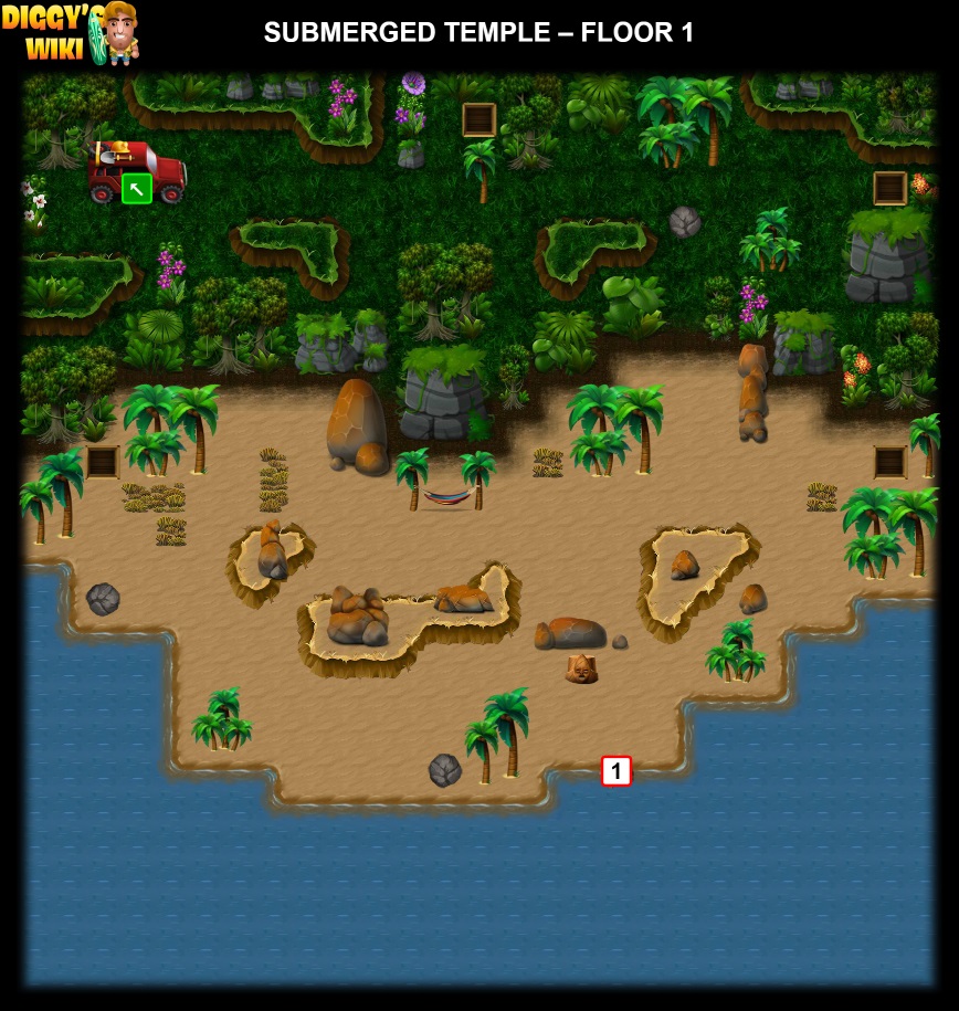 Submerged Temple - Surfer's Tale - Diggy's Adventure | Diggy's Guide